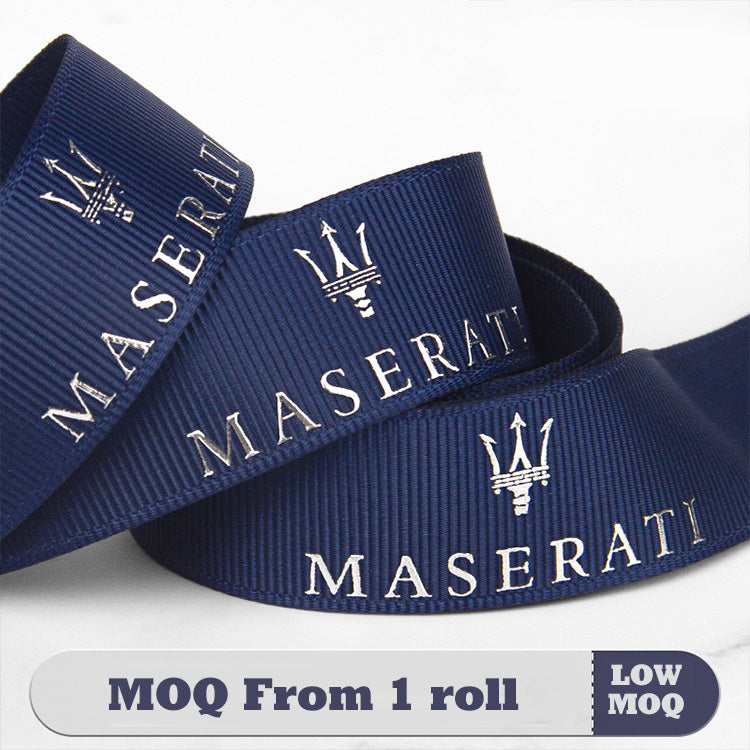 Custom hot stamping Grosgrain Threaded Ribbon Wrapping – ECO Packaging ...