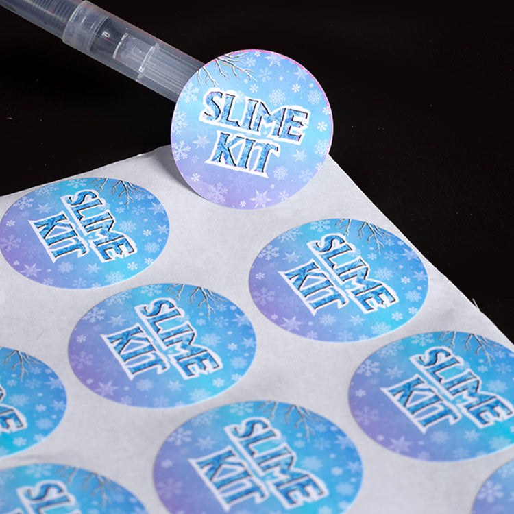 Full Color Laminated Coated Paper Stickers – ECO Packaging Factory